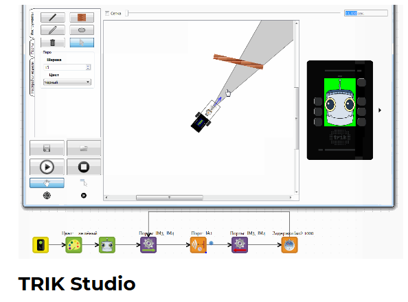 Дистанционное обучение робототехнике на платформе TRIK Studio | НОВАТОР